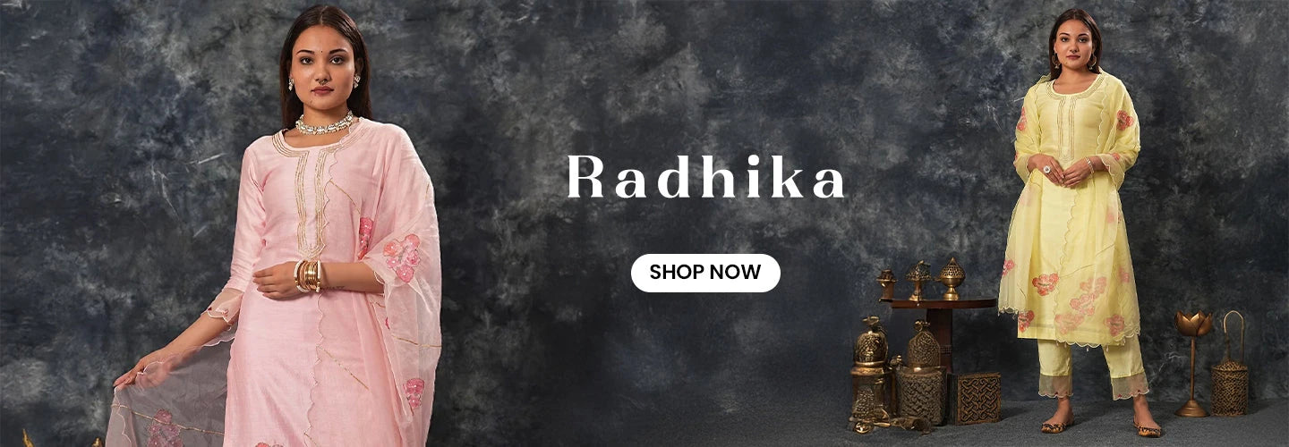 Chanderi Suits by Saatvikei | Radhika Collection